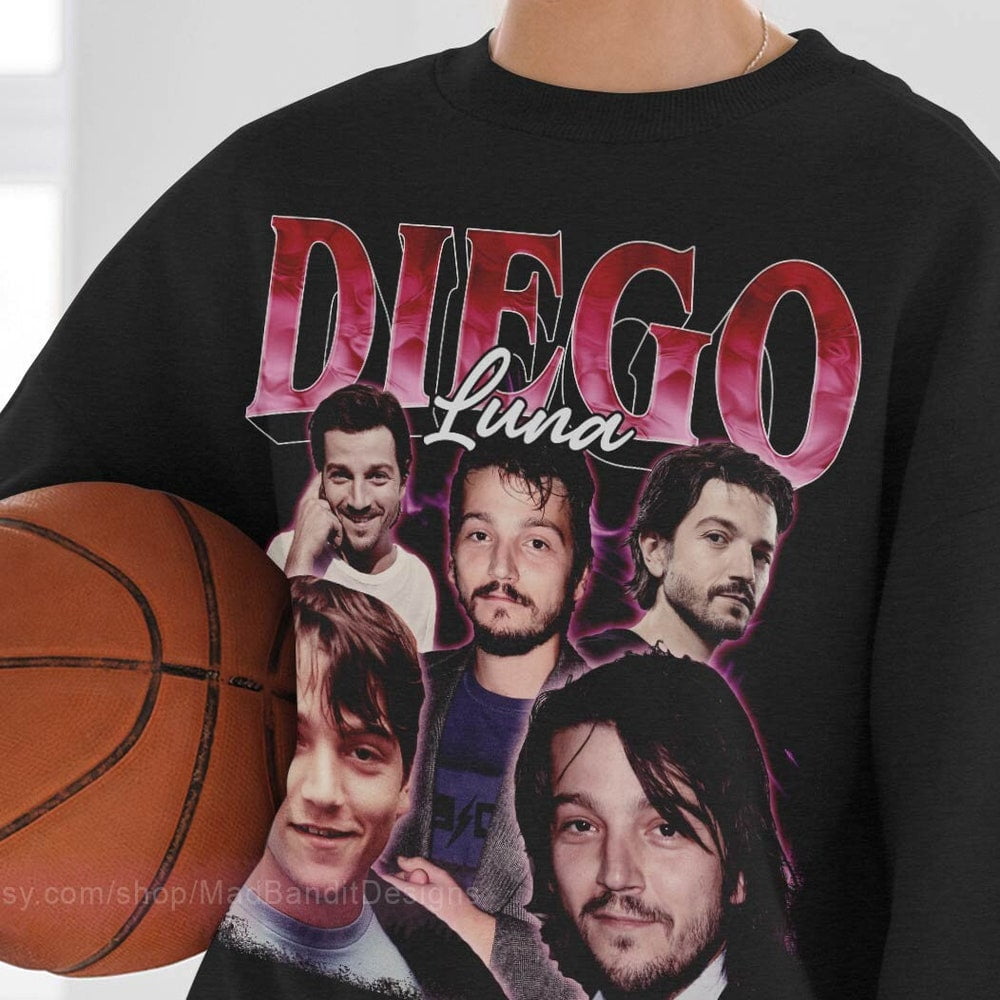 Diego Luna sweatshirt cool retro rock poster 70s 80s 90s rocker design ...