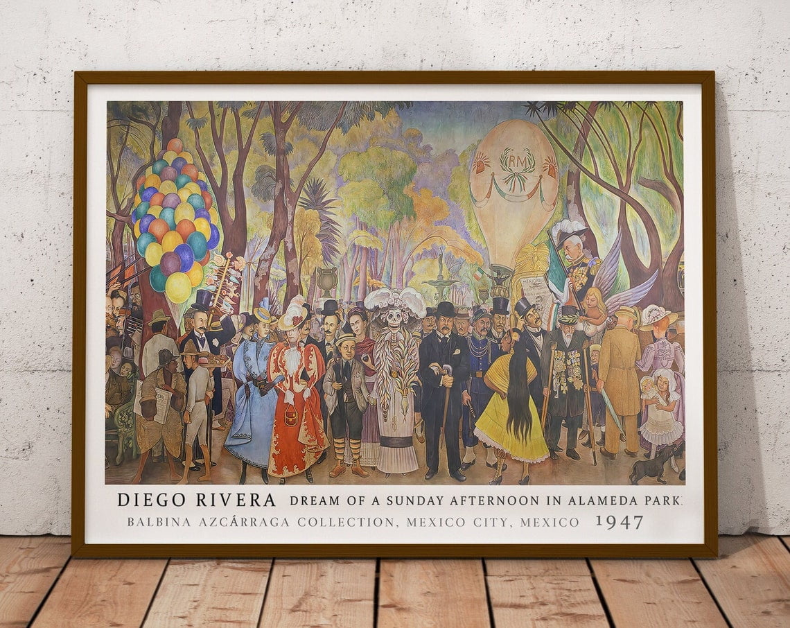 Diego Rivera Dream Of A Sunday Afternoon At Alameda Park, Diego Rivera ...