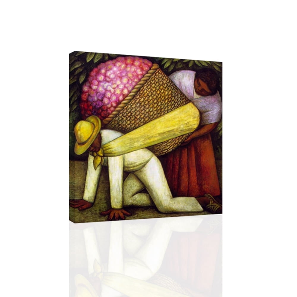 Diego Rivera Paintings Flower Carrier - CANVAS OR PRINT WALL ART ...