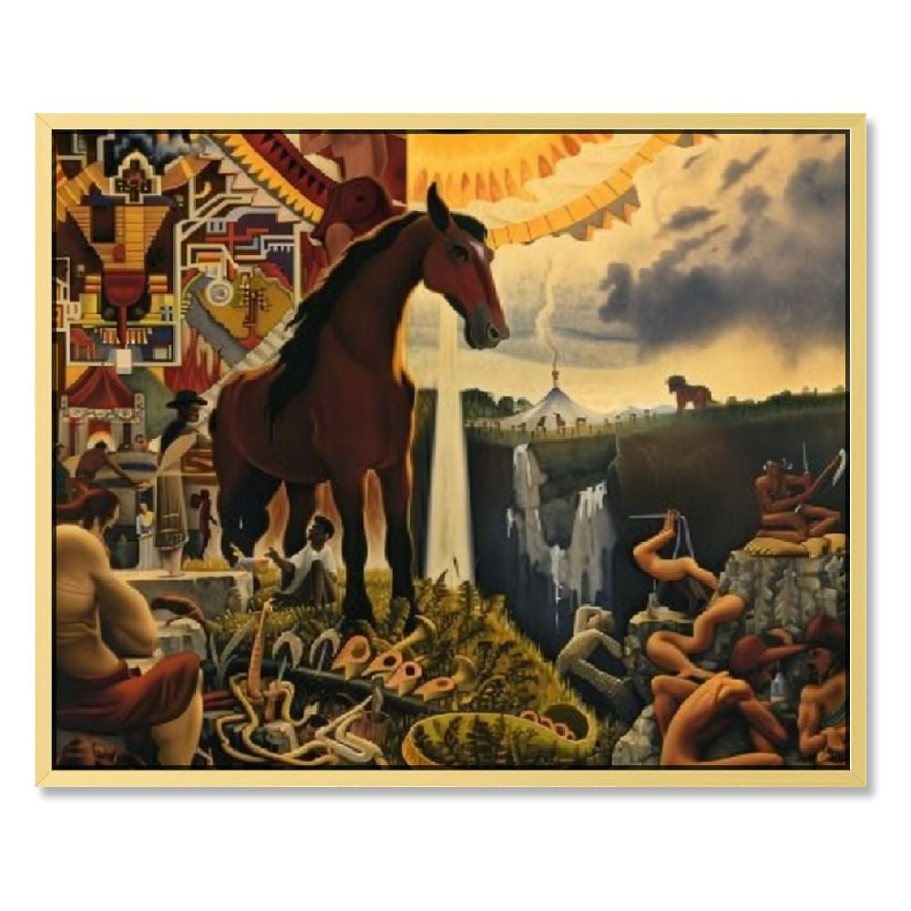 - Diego Rivera, Pre-Columbian America (América prehispánica) - Poster ...