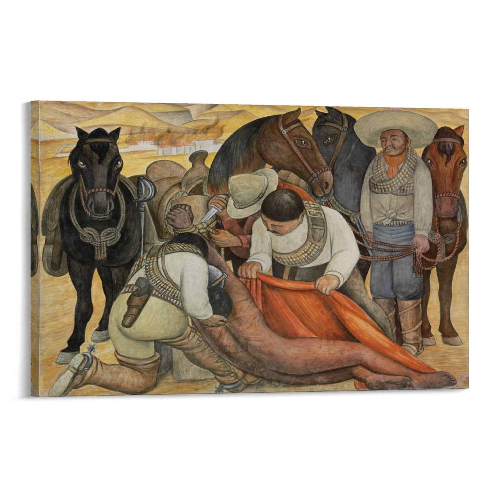 Diego Rivera 《liberation of The Peon》 Wall Art Prints Canvas Poster Art Poster Canvas Painting ...