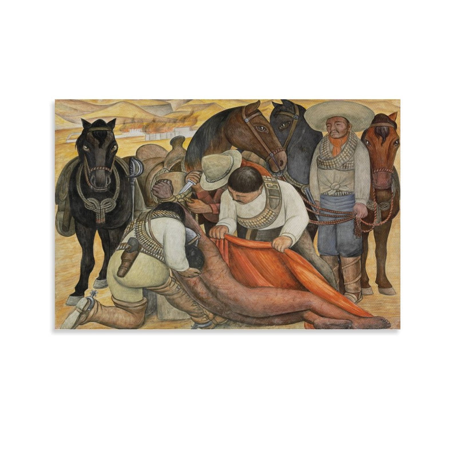 Diego Rivera 《liberation of The Peon》 Wall Art Prints Canvas Poster ...