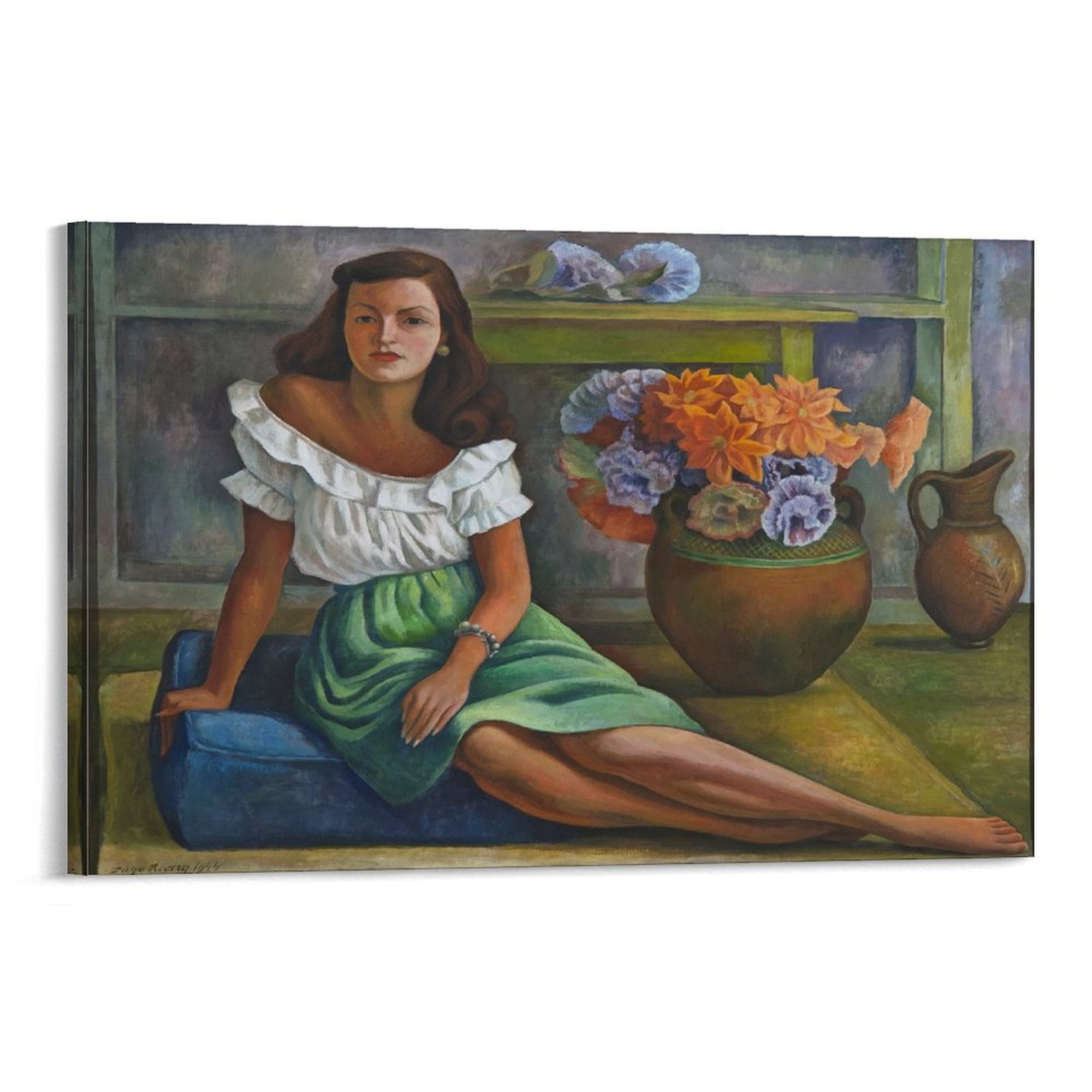 Diego Rivera 《obra Amalia Jose Marmol》 Wall Art Prints Canvas Poster ...