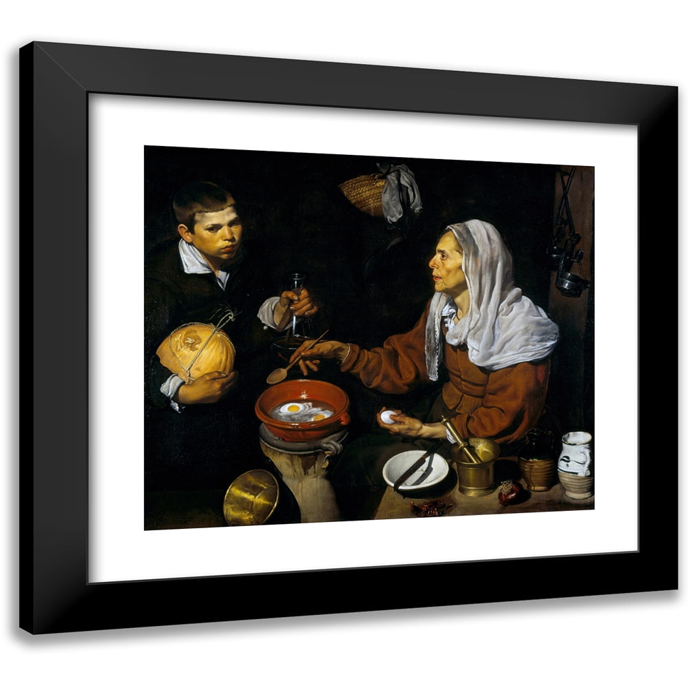 Diego Velázquez 14x12 Black Modern Framed Museum Art Print Titled - An ...