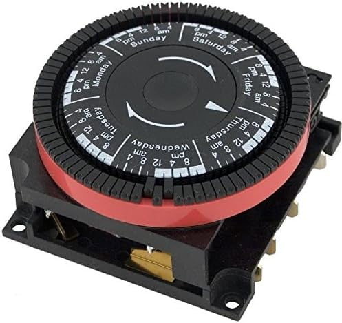 Diehl 7-Day Spa Timer, SPST 120V, 4-Term Gray Panel Mount TA4073 ...