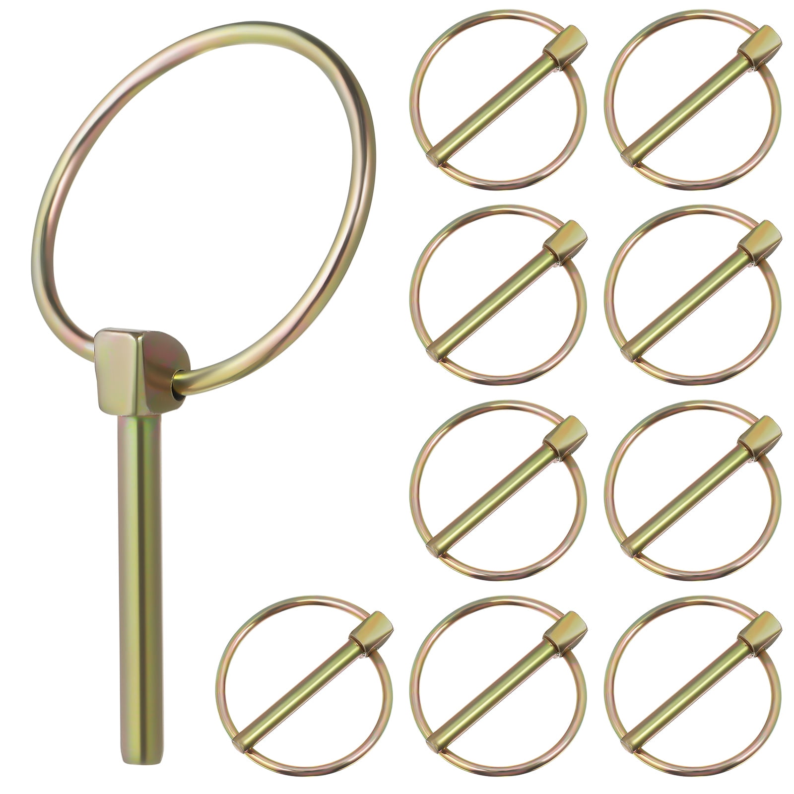 Diekin 10 Pcs Lynch Pins Hardware Pins Locking Pins Tractor Pins Iron ...