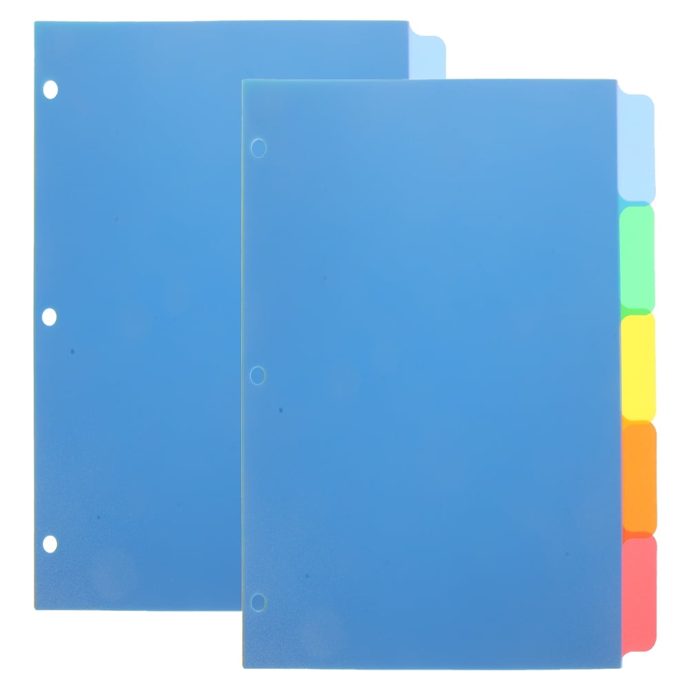 Diekin 10Pcs Colored Binder Dividers A4 Notepad Divider Tabs Notebook ...