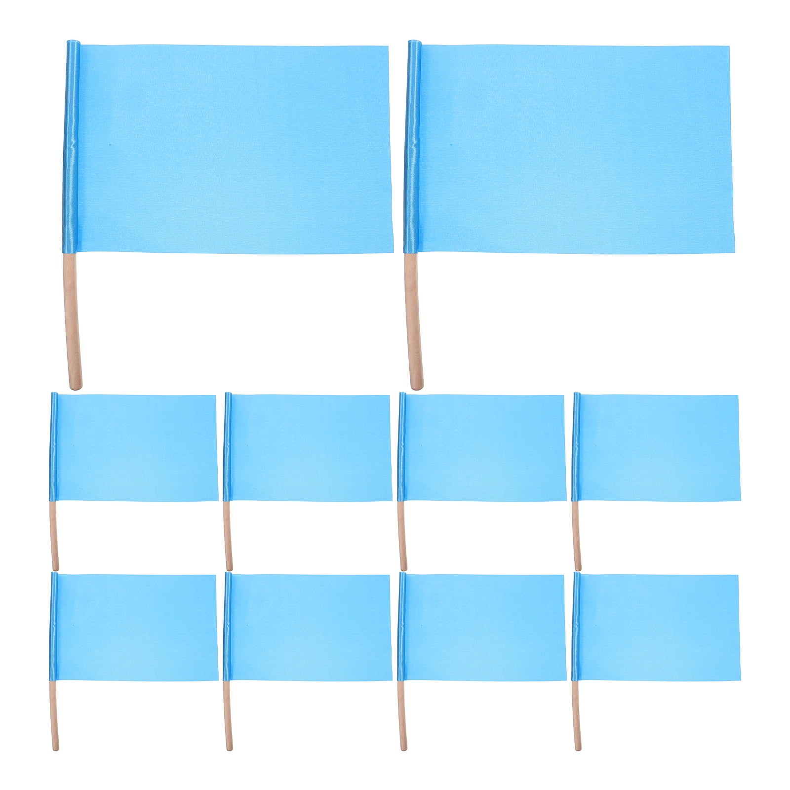 Diekin 10Pcs Small Solid Color Flags Celebration Waving Flags Parade ...