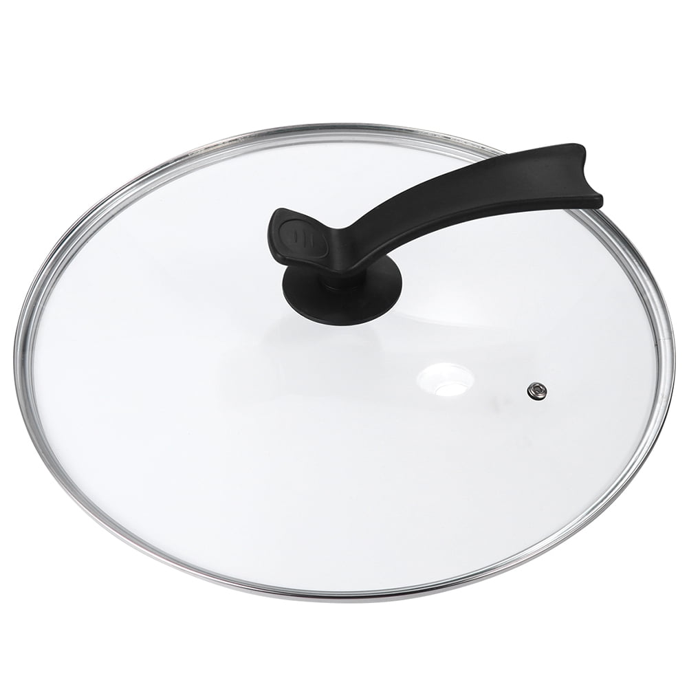 Diekin 1Pc Universal Round Pot Lid with Standing Handgrip Transparent ...