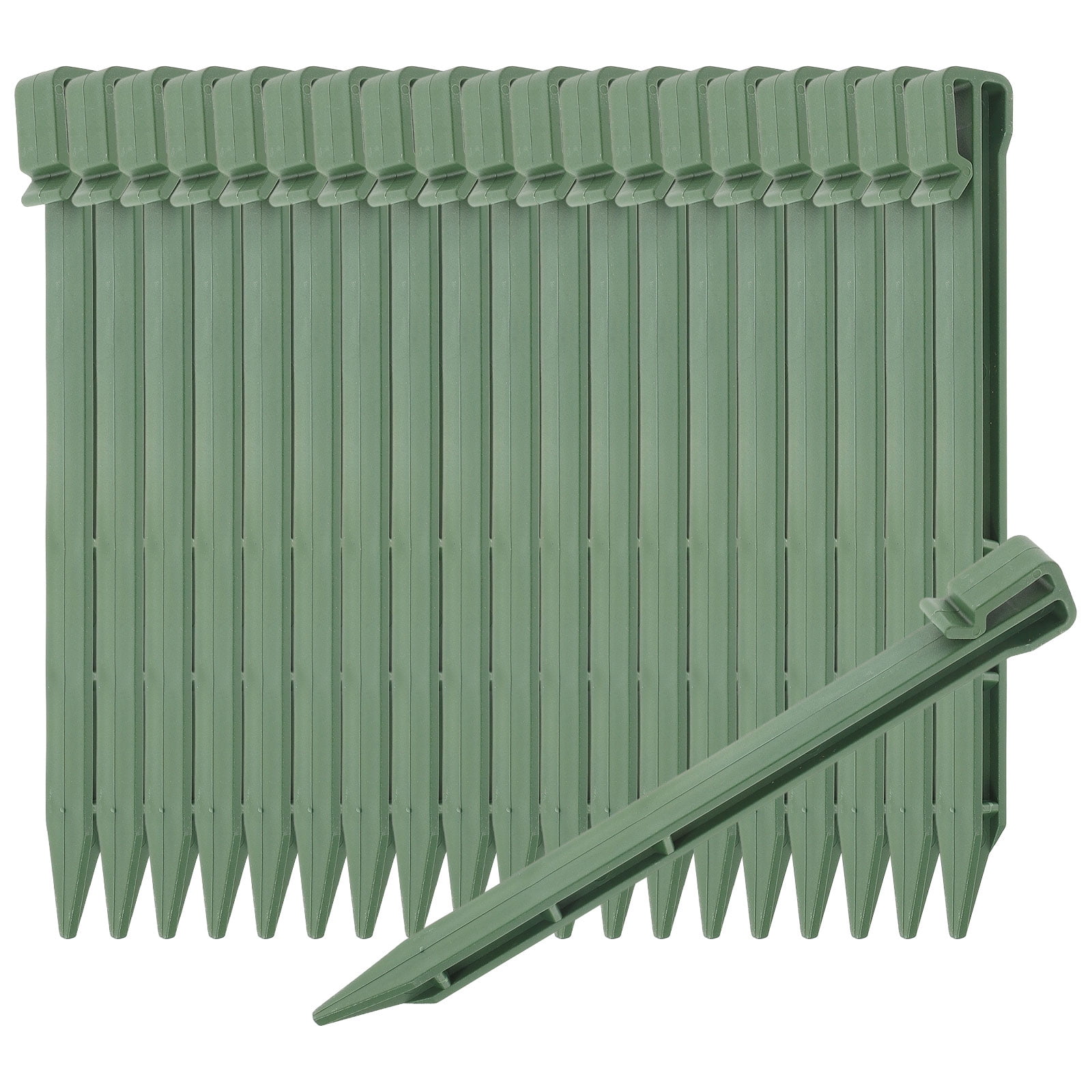 Diekin 20pcs Multi-use Ground Nail Plastic Tent Peg Outdoor Stakes ...