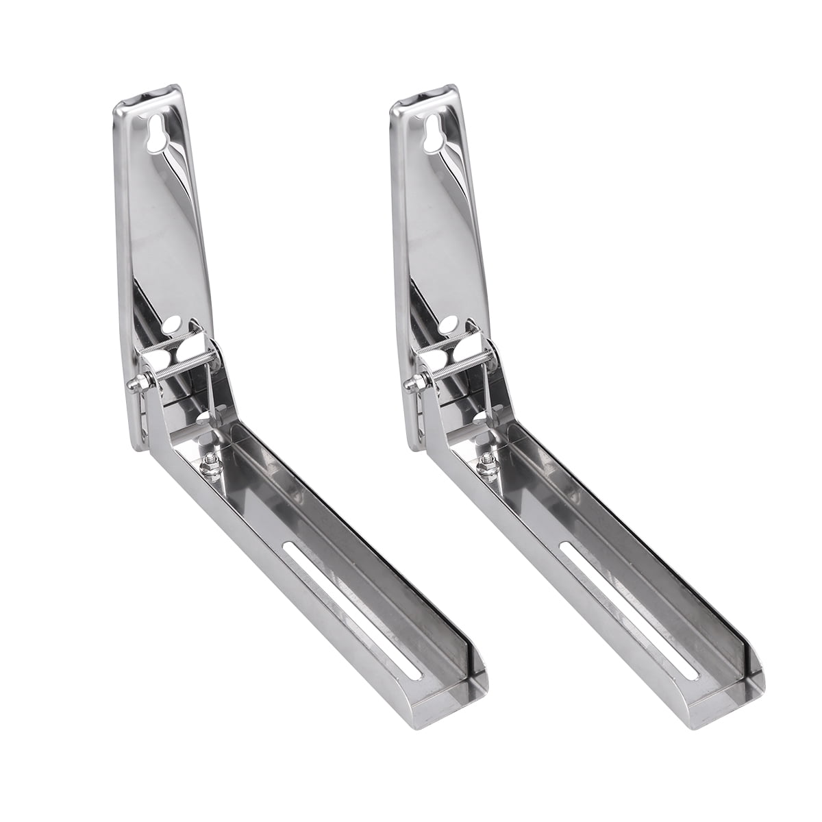 Diekin 2PCS/Set Stainless Steel Kitchen Rack Microwave Oven Rack Bracket Wall Mount Bracket ...