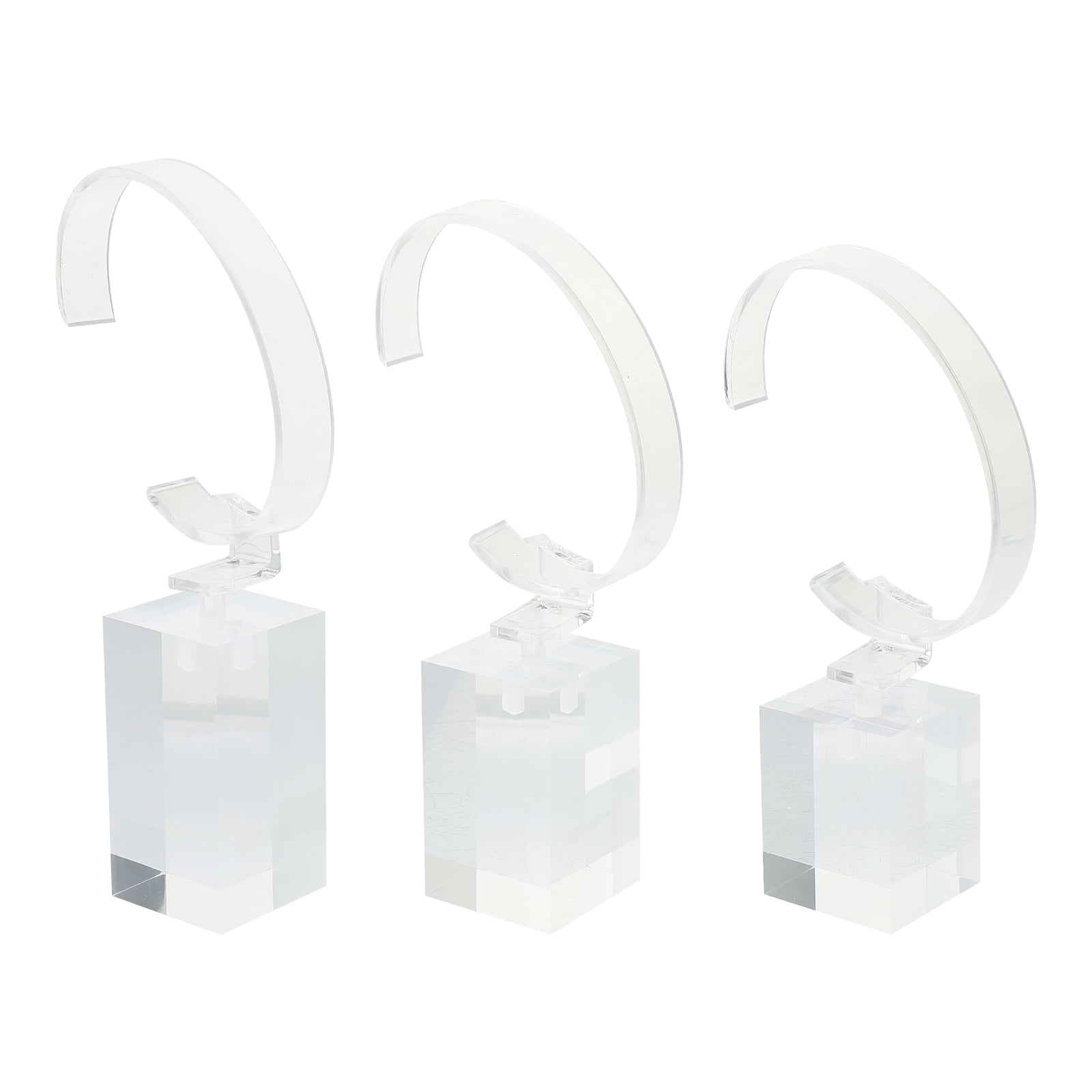 Diekin 3 Pcs Watch Display Stands Detachable Watch Racks Acrylic Watch ...