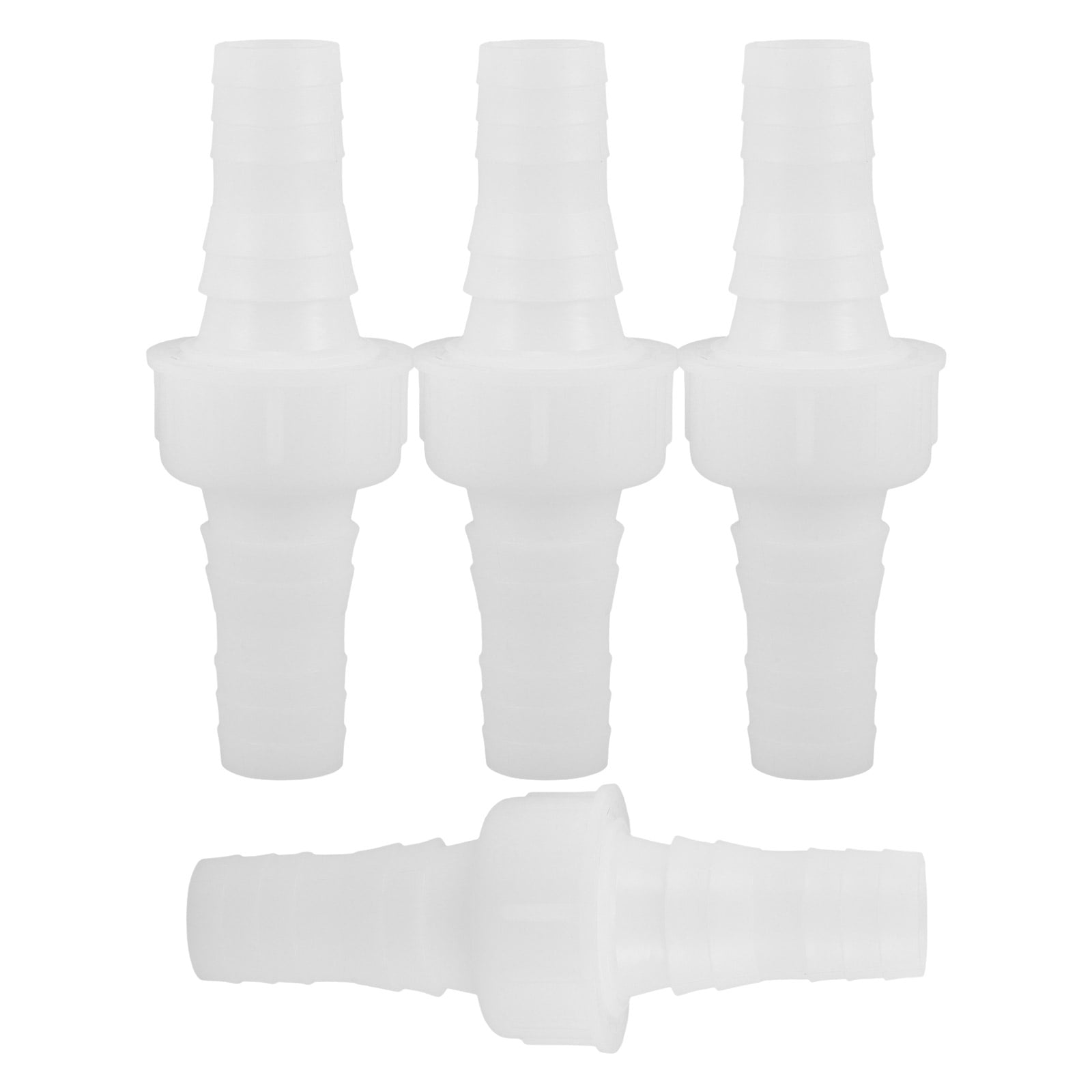 4pcs White Plastic Female to Female Coupling Adapter Pipe Fittings ...