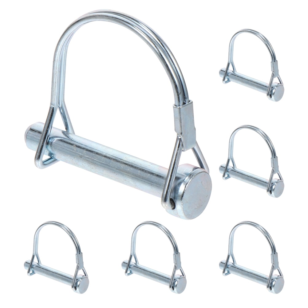 Diekin 6pcs Wire Lock Pin Heavy Duty Safety Lock Pins Square Spring ...