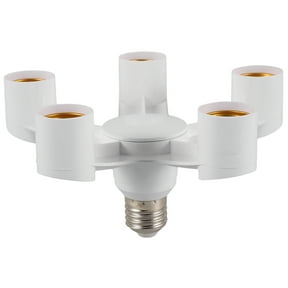 SSKFHGI 2 in 1 E27 Lamp Socket Splitter Adapter Light Double Stand Bulb ...
