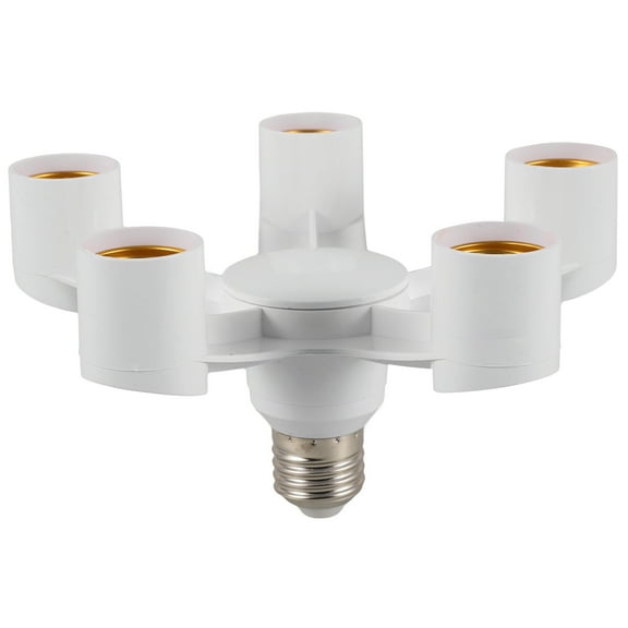 SSKFHGI 2 in 1 E27 Lamp Socket Splitter Adapter Light Double Stand Bulb ...