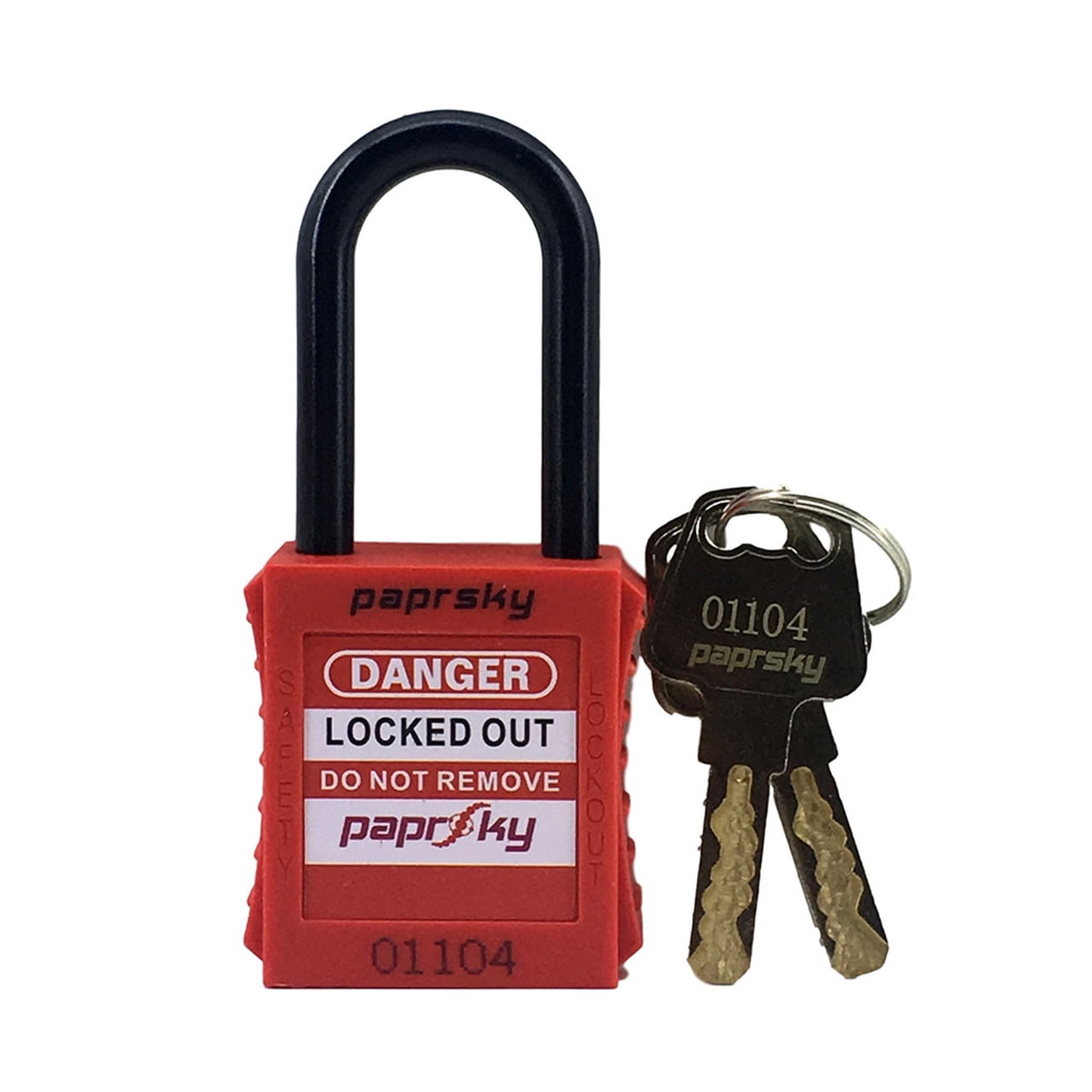 Dielectric Padlock Red locks PS-LOTO-PPNR-38 regular plastic short ...