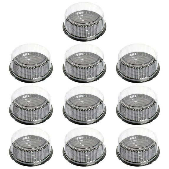 Clearance 8 Inch Cake Box, Dienrx 10Pcs Clear Cake Round Cake Box ...