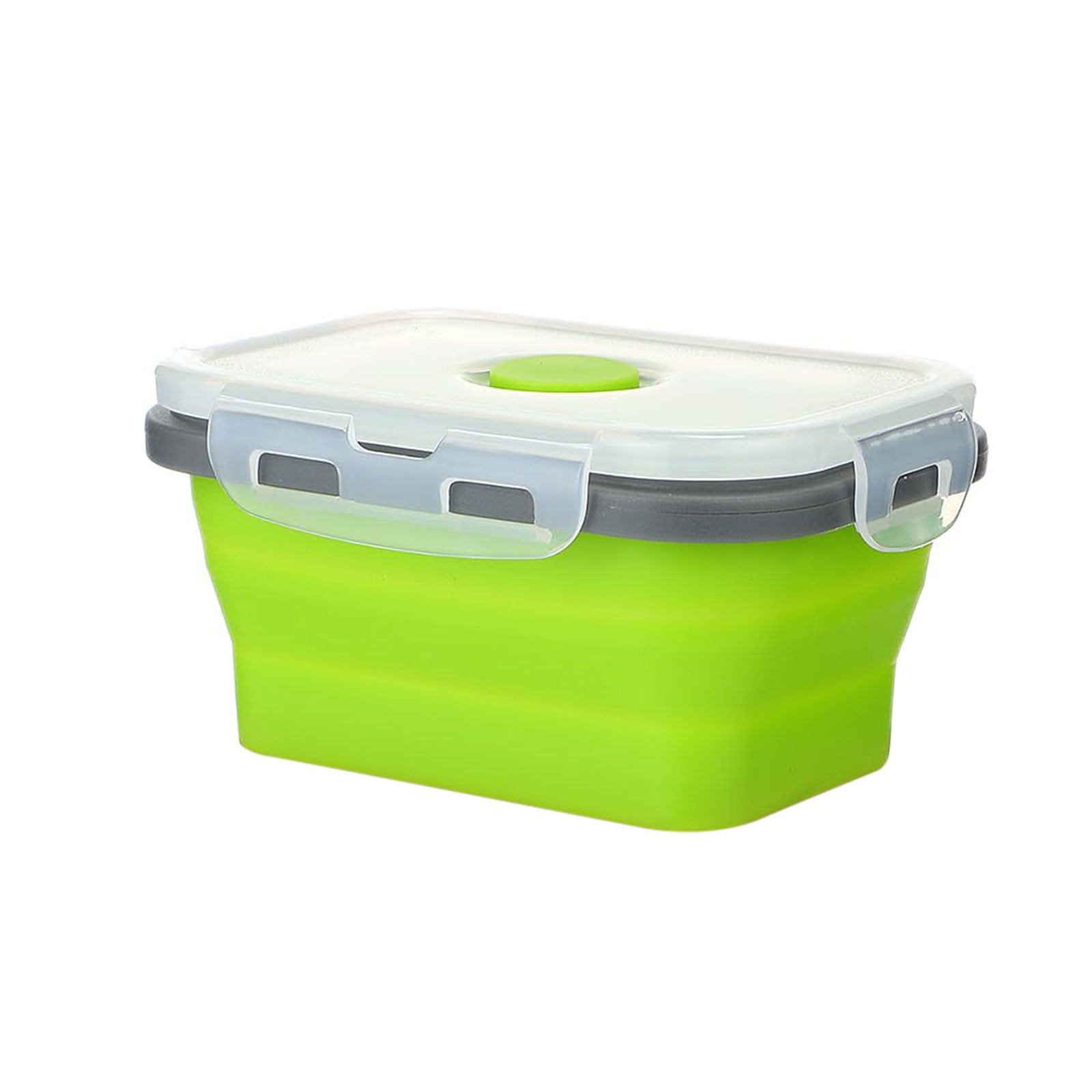 Dienrx Foldable Silicone Food Storage Box, Camping Bowl with Lid ...