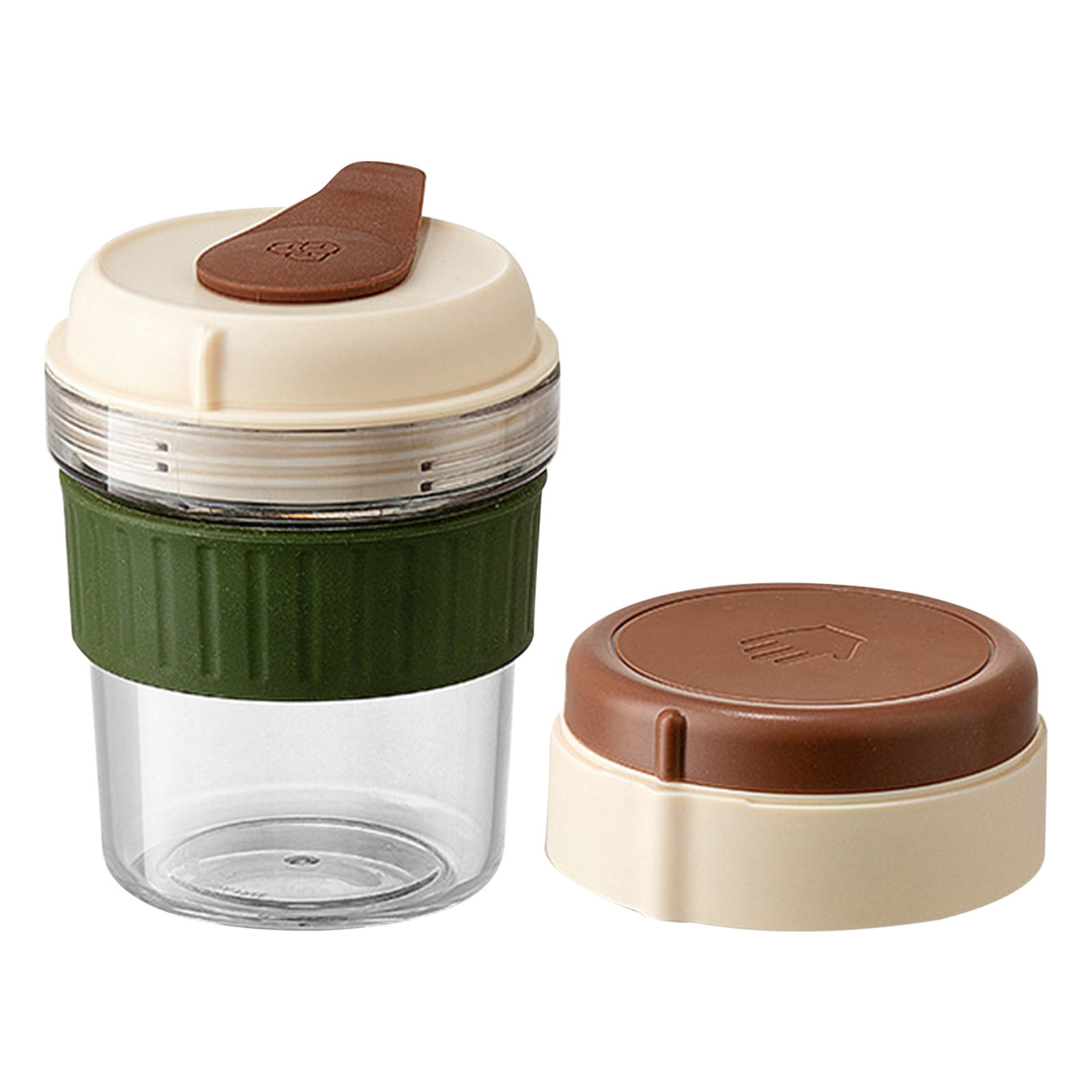 Dienrx Overnight Oat Container with Lid, Separated Fruit And Nut ...