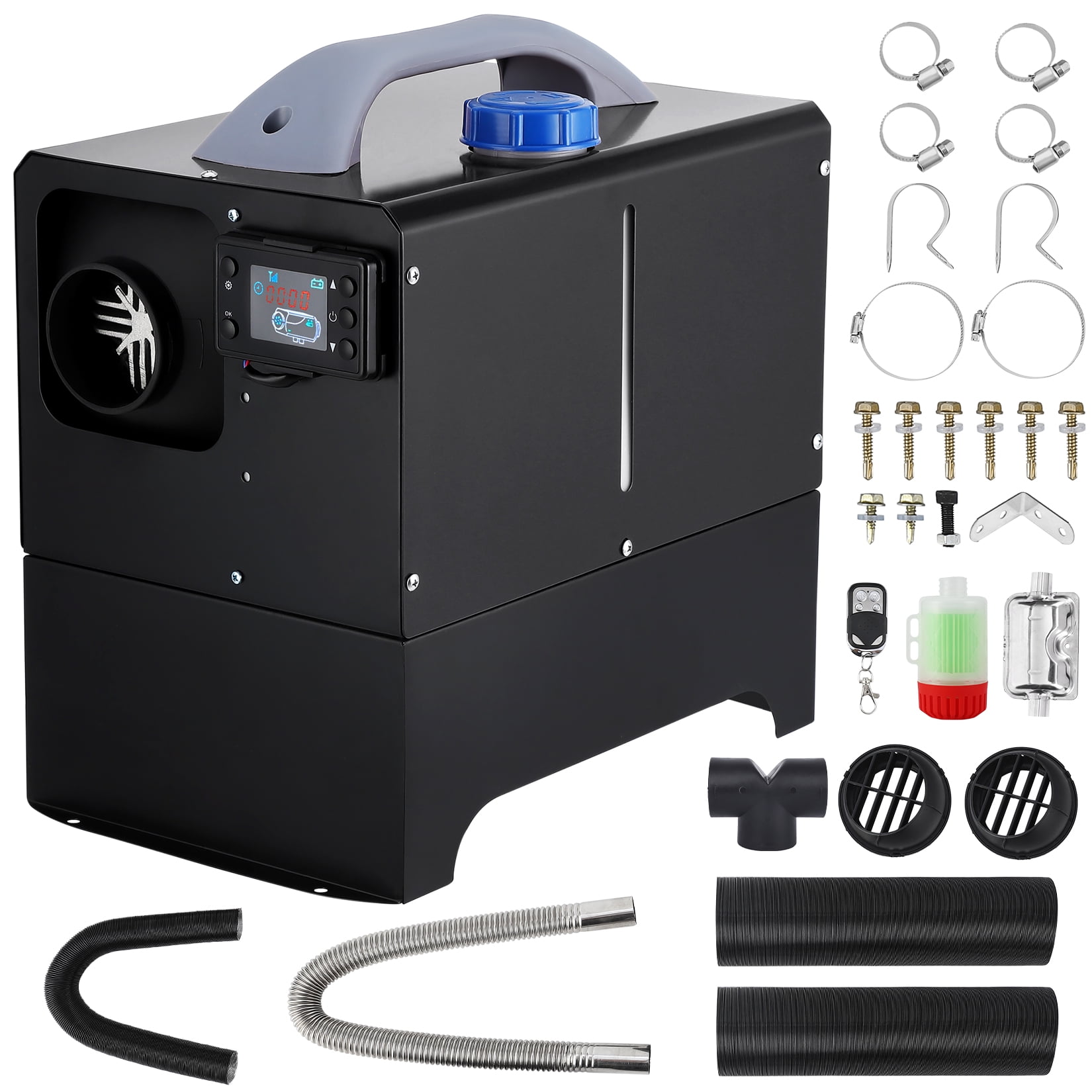 Diesel Air Heater, 12V 8KW Diesel Heater Remote Control and LCD Display ...