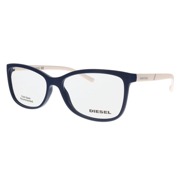 Diesel Blue Modified Rectangle Optical Frames for #N/A - Walmart ...