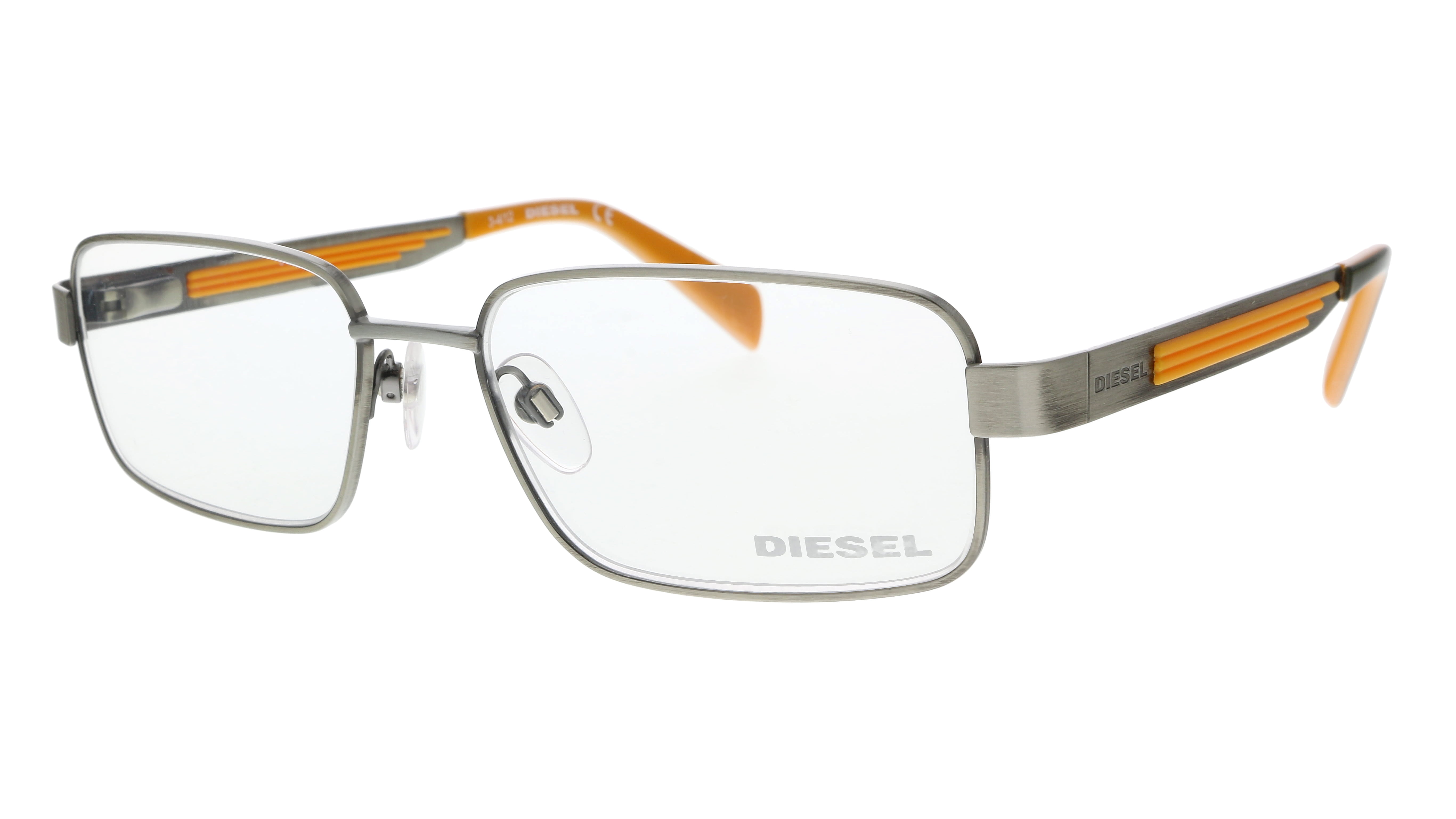 Diesel DL5051 008 Orange Rectangle Optical Frames for mens - Walmart.com