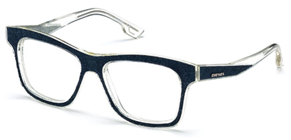 Diesel DL5066 027 Black Modified Rectangle Optical Frames for unisex ...