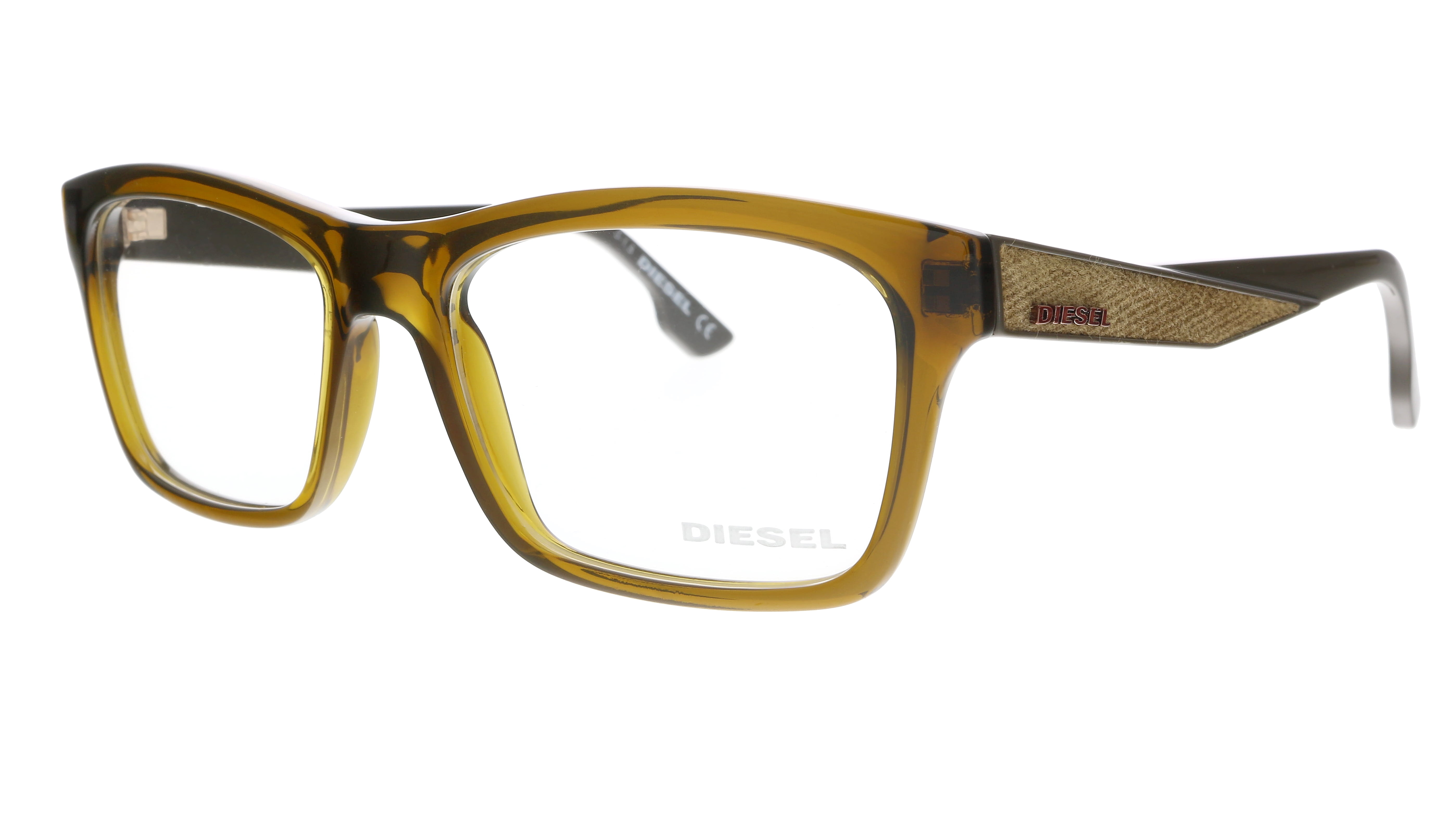 Diesel DL5075 096 Brown Rectangle Optical Frames for unisex - Walmart.com