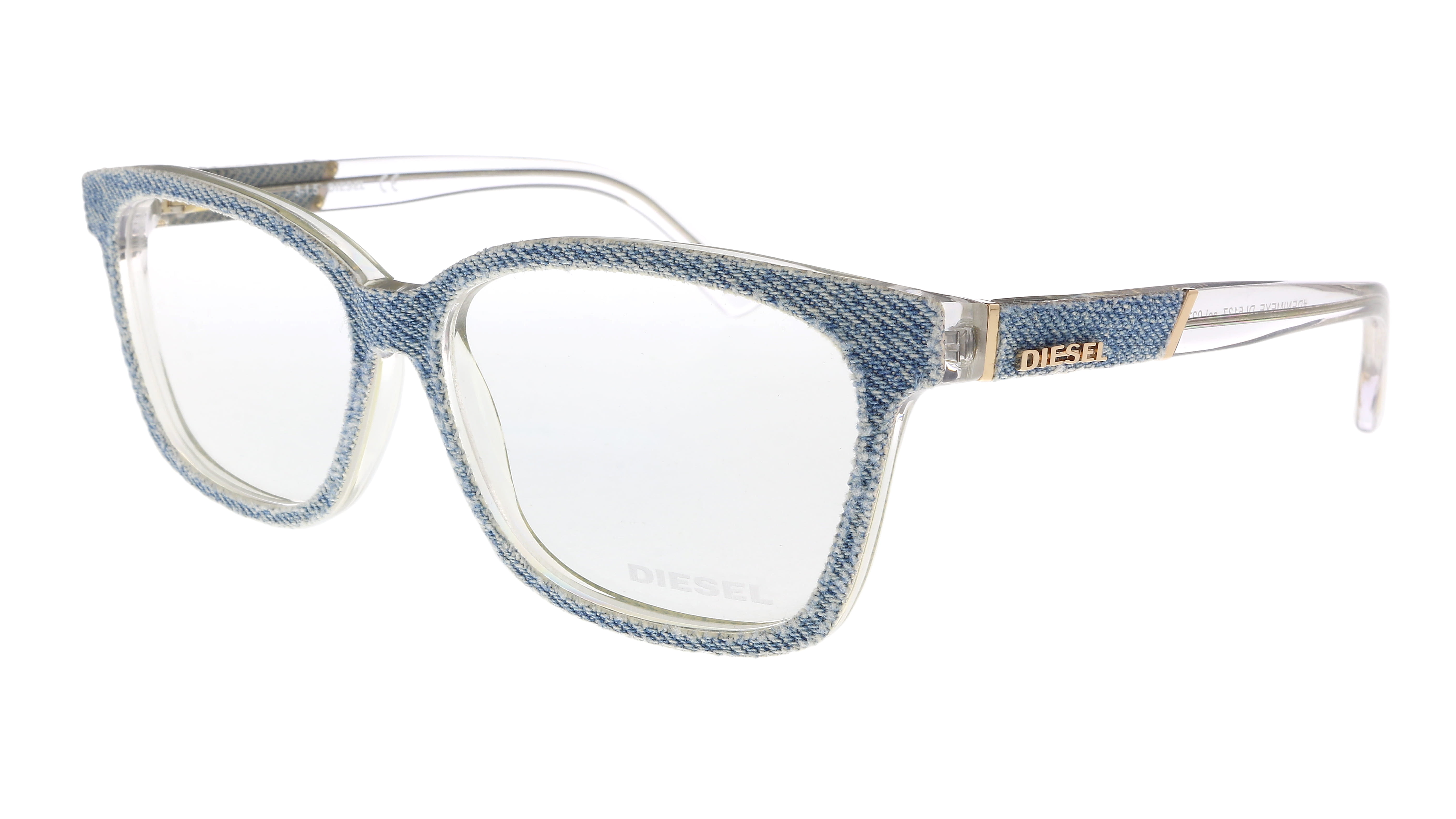 Diesel DL5137 027 Blue Modified Rectangle Optical Frames for womens ...