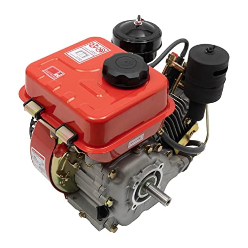 Diesel Engine, 196cc 4-Stroke Forced Air Cooling Horizontal Axis Engine ...