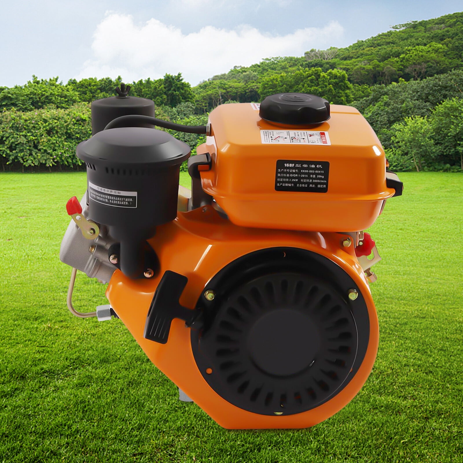 Diesel Engine Hand Recoil Single Cylinder For Small Agricultural ...