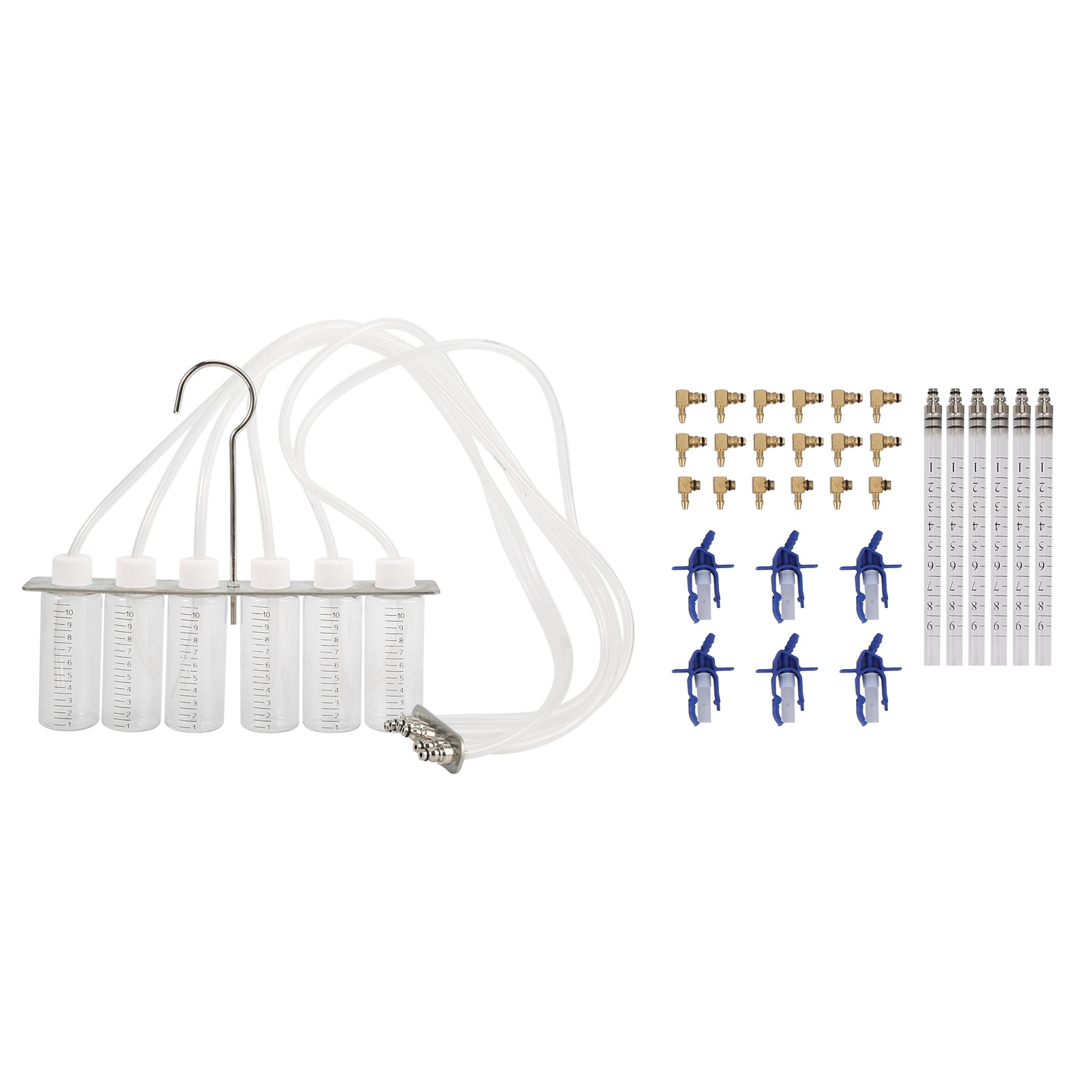 Diesel Flow Meter Stainless Steel Fuel Injector Tester Common Rail Leak ...