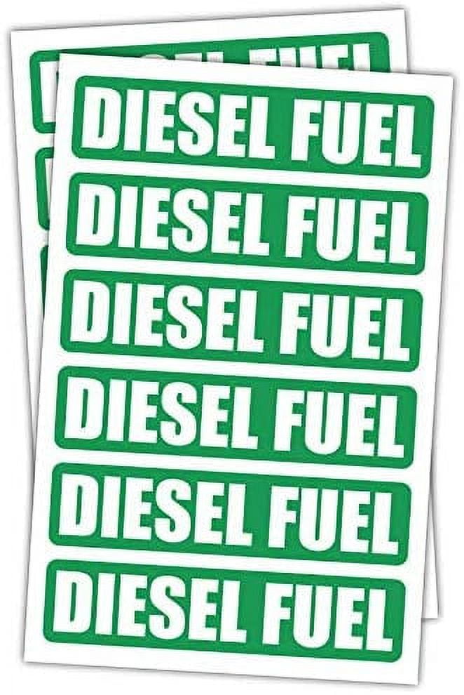Diesel Fuel Automotive Fuel Decals | Stickers | Truck Labels | Green ...