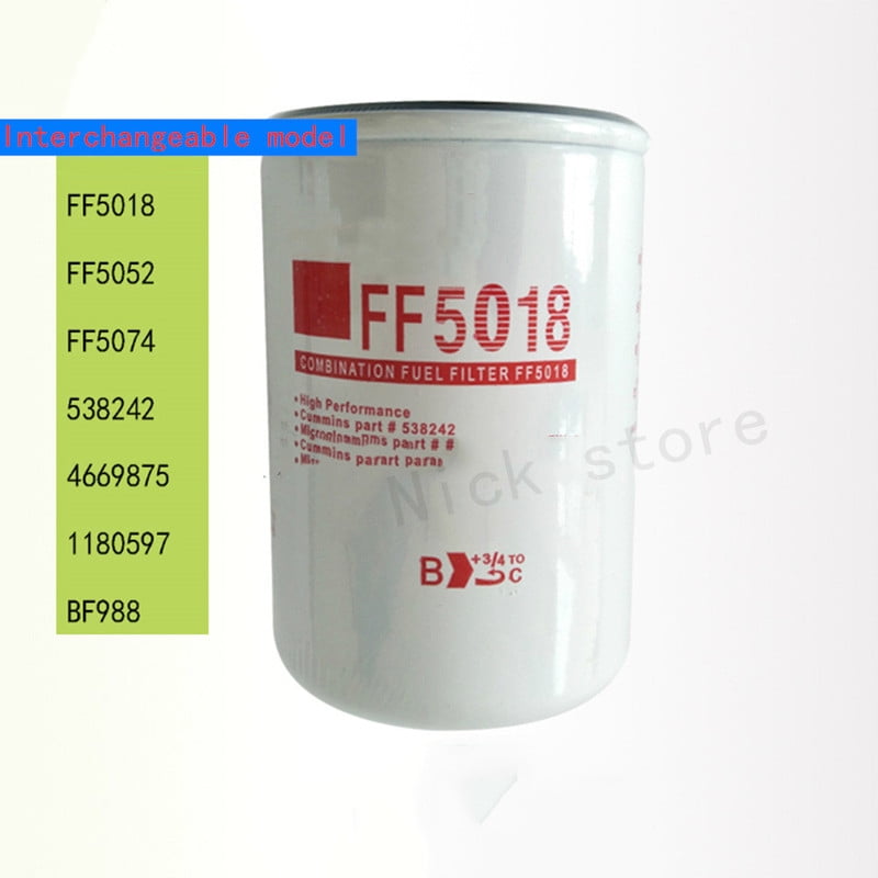 Diesel Fuel Filter Element FF5018 For Cummins ISB 215 235 Cummins ISC ...