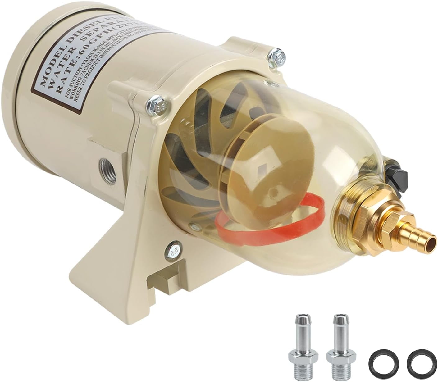 Diesel Fuel Filter Oil Water Separator With Bolt Turbine Marine Boat ...