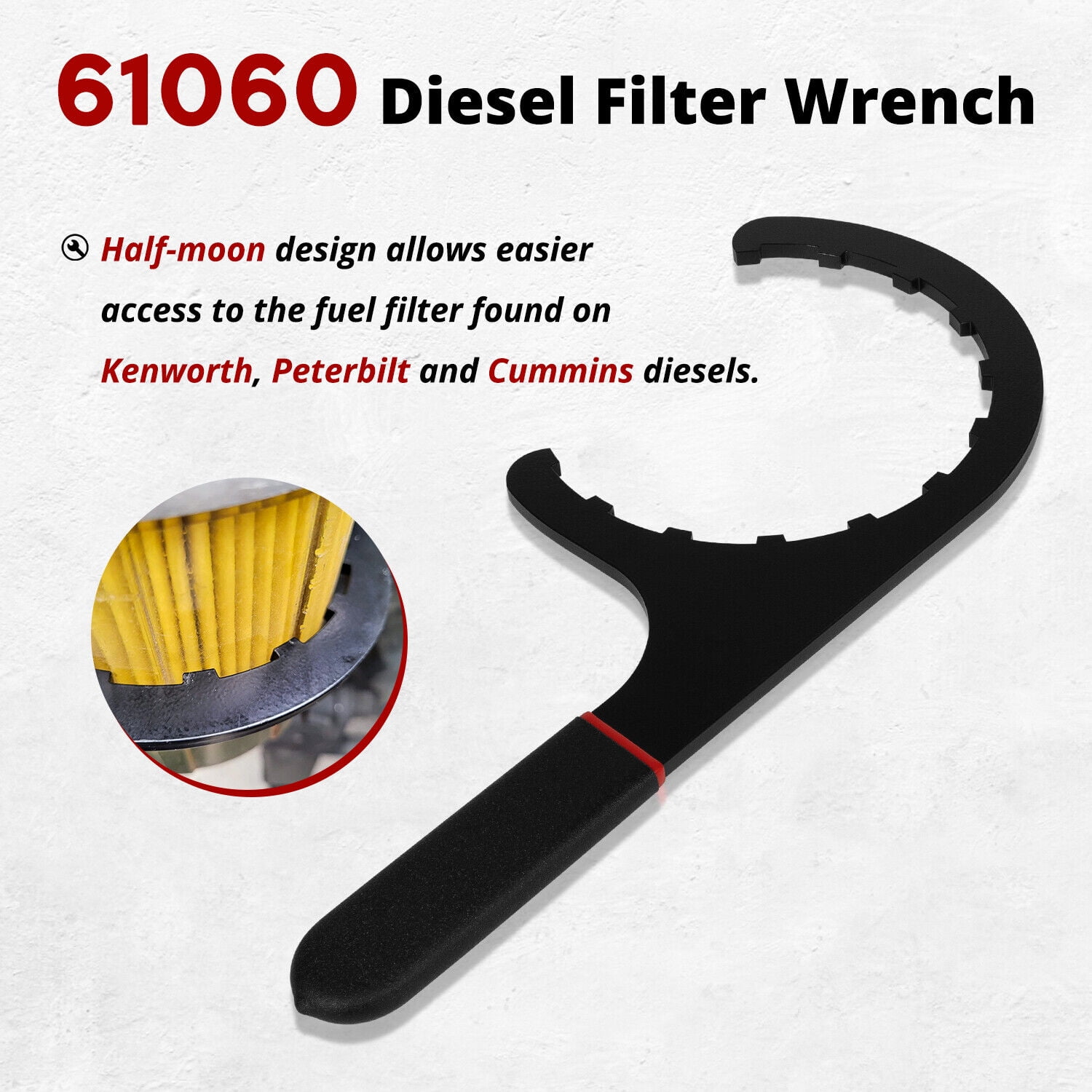 Diesel Fuel Filter Wrench For Paccar Kenworth, Peterbilt & Cummins ...
