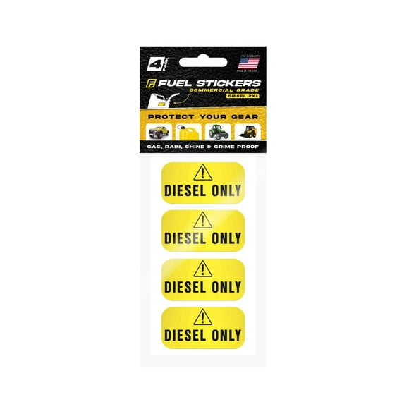 Diesel Fuel Only Stickers and Decals for Trucks and Equipment