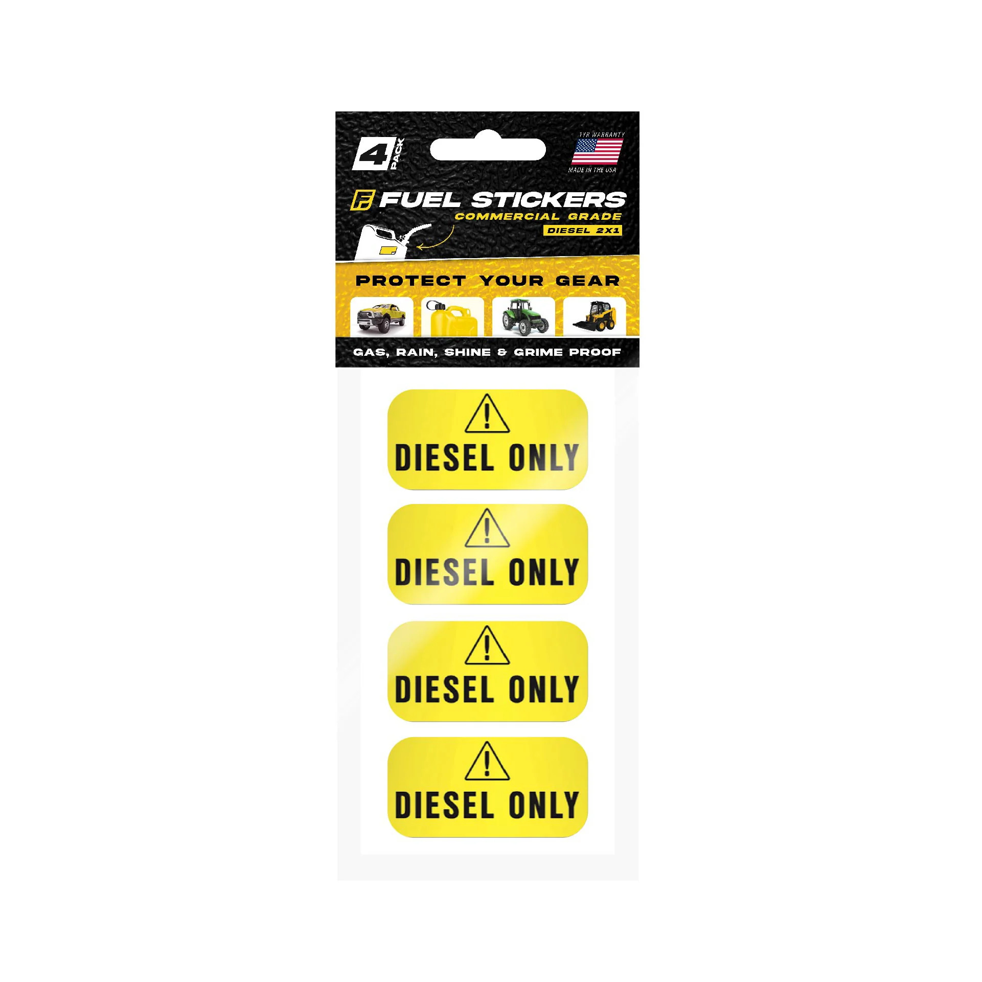 Diesel Fuel Only Sticker - Fuel Identification Labels by Fuel Stickers ...