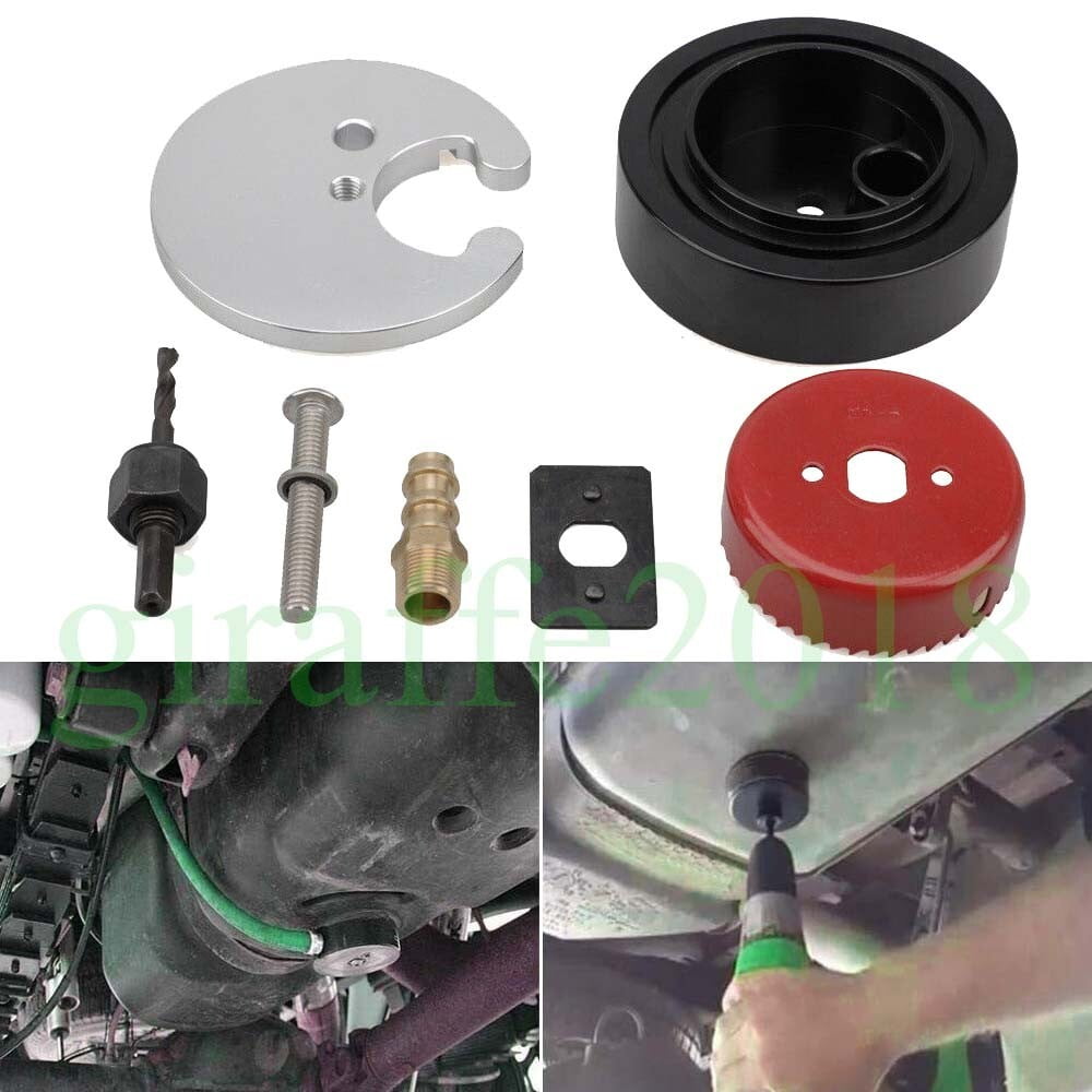 Diesel Fuel Tank Sump Kit Black/Red For 01-16 Cummins Duramax ...