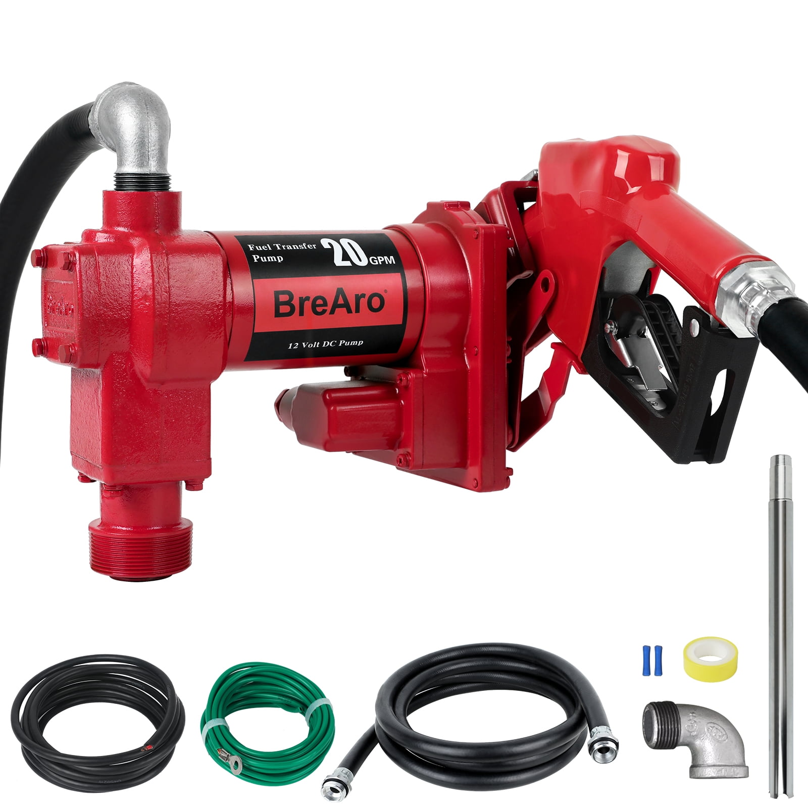 Diesel Fuel Transfer Pump Kit 20GPM 12V DC Portable Electric Self ...