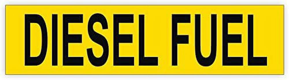 Diesel Fuel Vinyl Decal / Label / Sticker | 2"x8" - Walmart.com