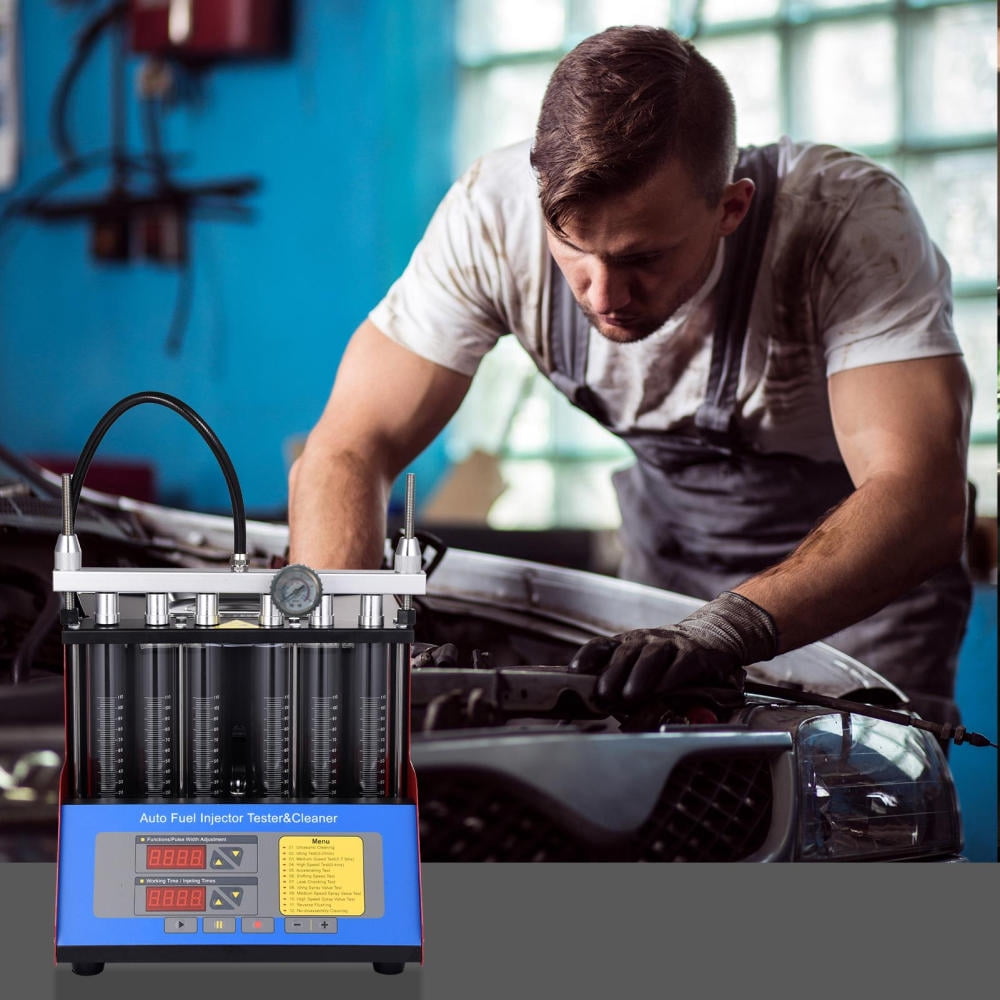 Diesel Injector Cleaner Machine, 110V Ultrasonic Kit for 6-Cylinder ...