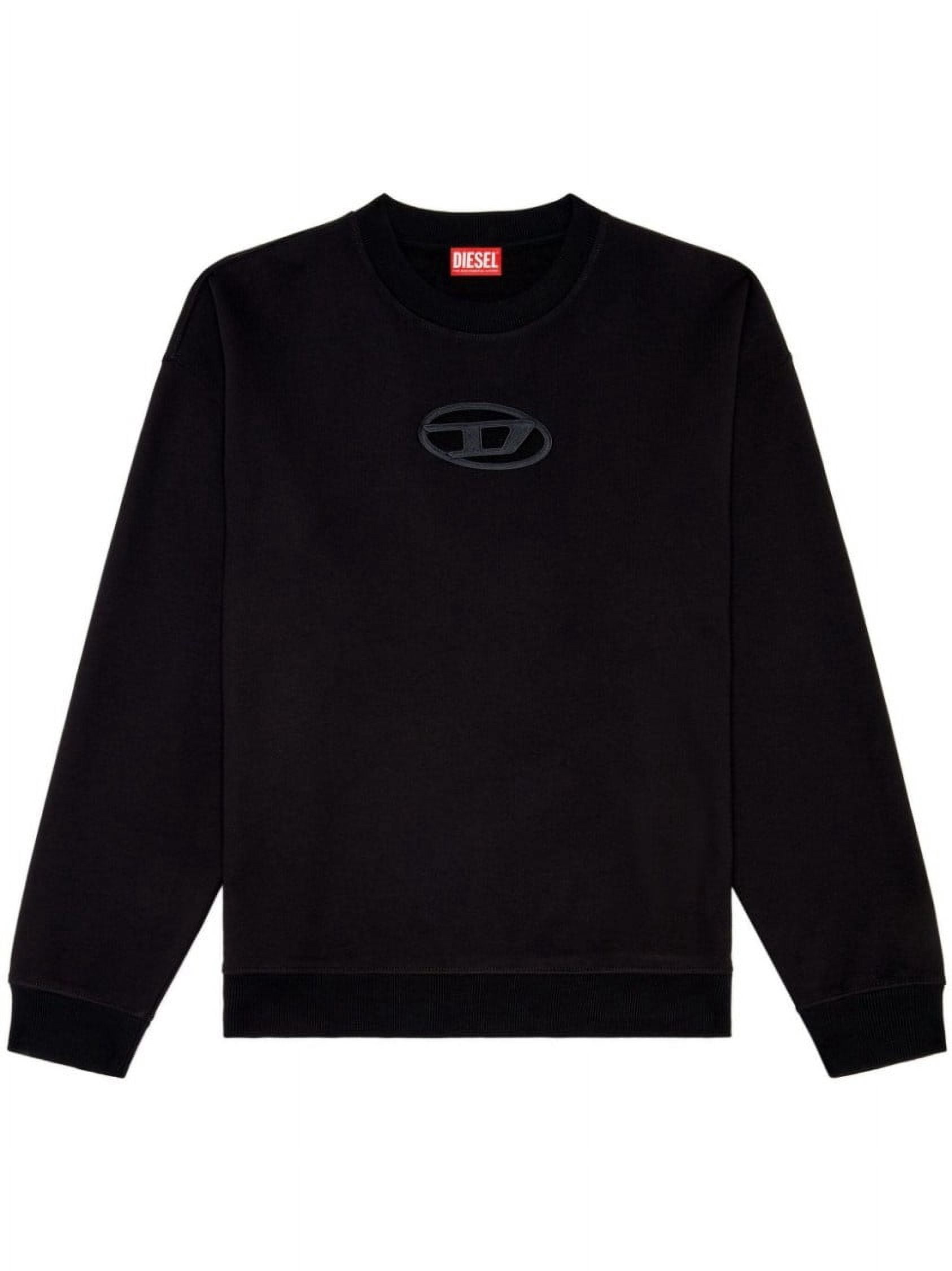 Diesel Men's Cut-Out Logo Black Sweatshirt Black Sizes standard XXXS ...