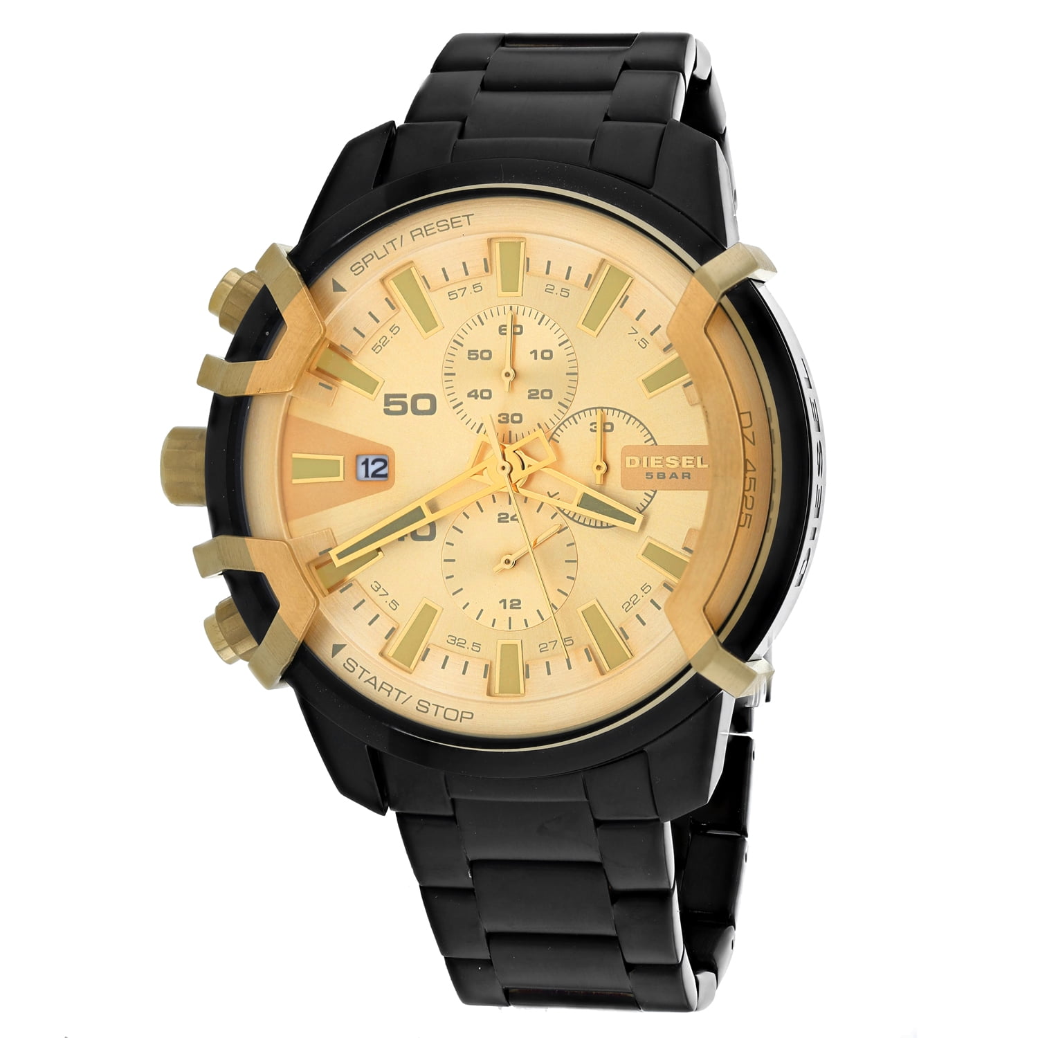 Diesel Men's Griffed Gold Dial Watch - DZ4525 - Walmart.com