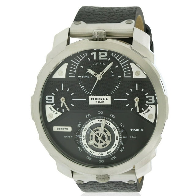Diesel Men's Machinus Leather Watch DZ7379 - Walmart.com