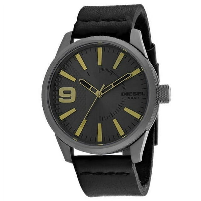 Diesel Men's Rasp Chronograph Leather Grey Dial Watch DZ4467 - Walmart.com