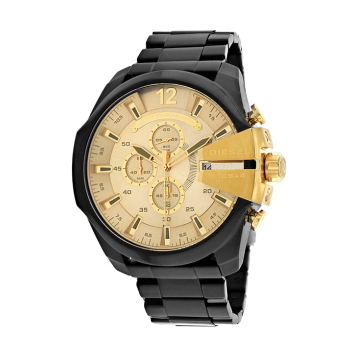 Diesel Mens Mega Chief - Gold - Quartz Watch - Walmart.com