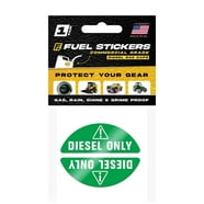 Yellow Diesel Fuel Only Sticker Decal - Self Adhesive Vinyl ...