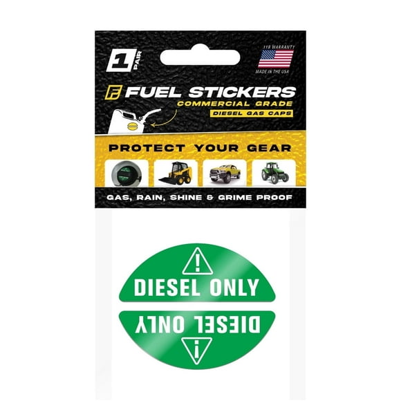 Diesel Fuel Only Stickers and Decals for Trucks and Equipment